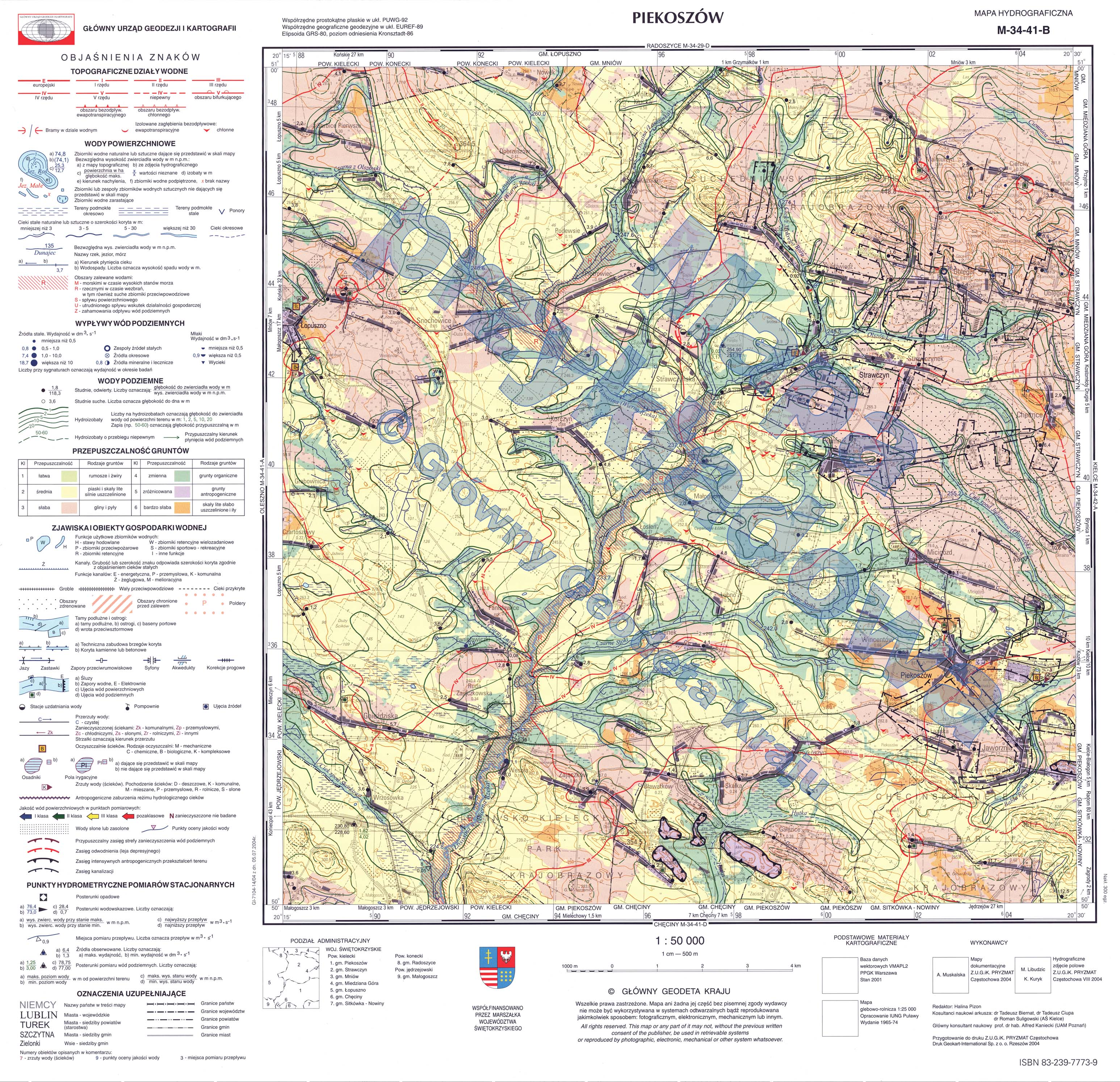 Mapy tematyczne | Główny Urząd Geodezji i Kartografii